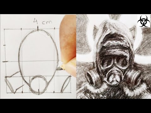 TOXIC MASK drawing | step by step drawing | Tutorial - YouTube