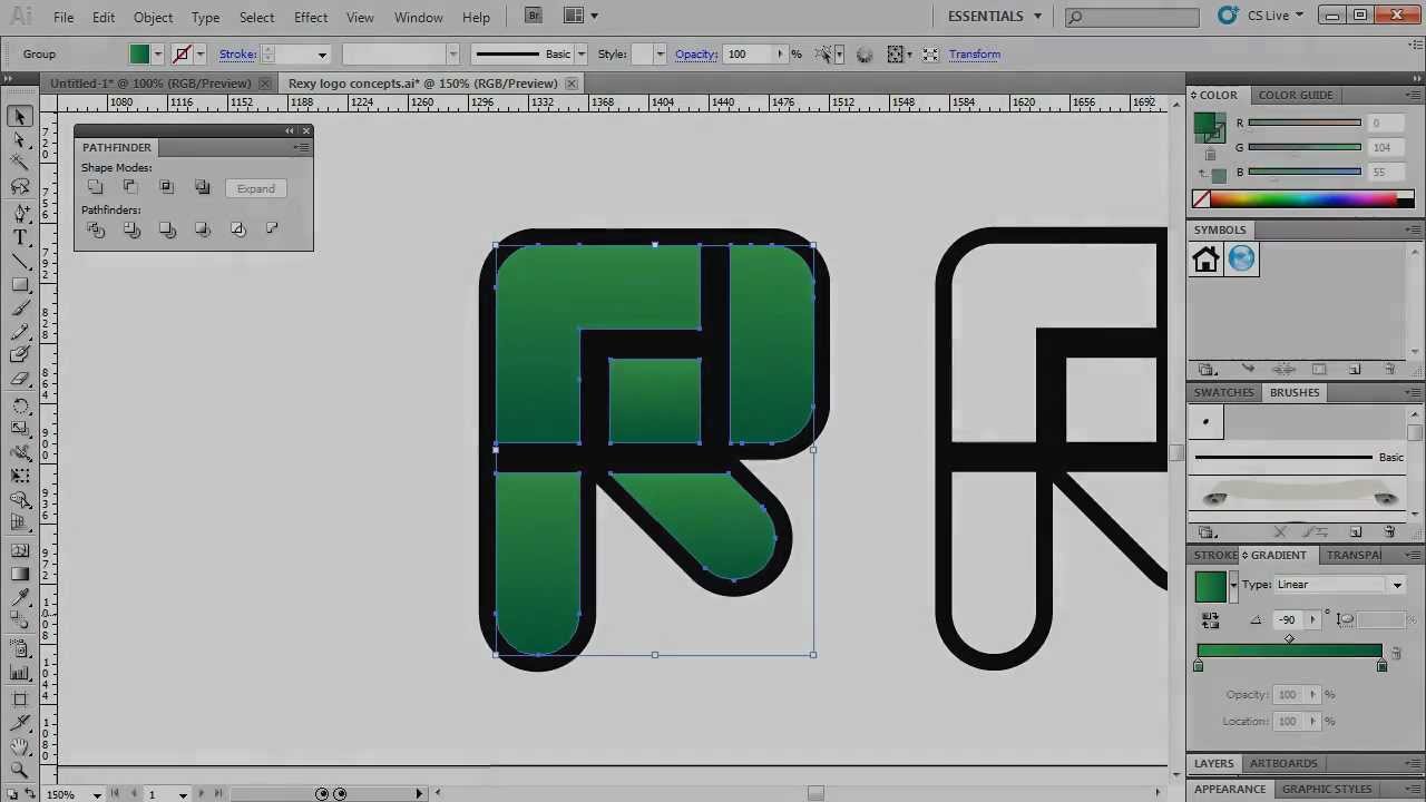 Rexy logo // Speed art - YouTube