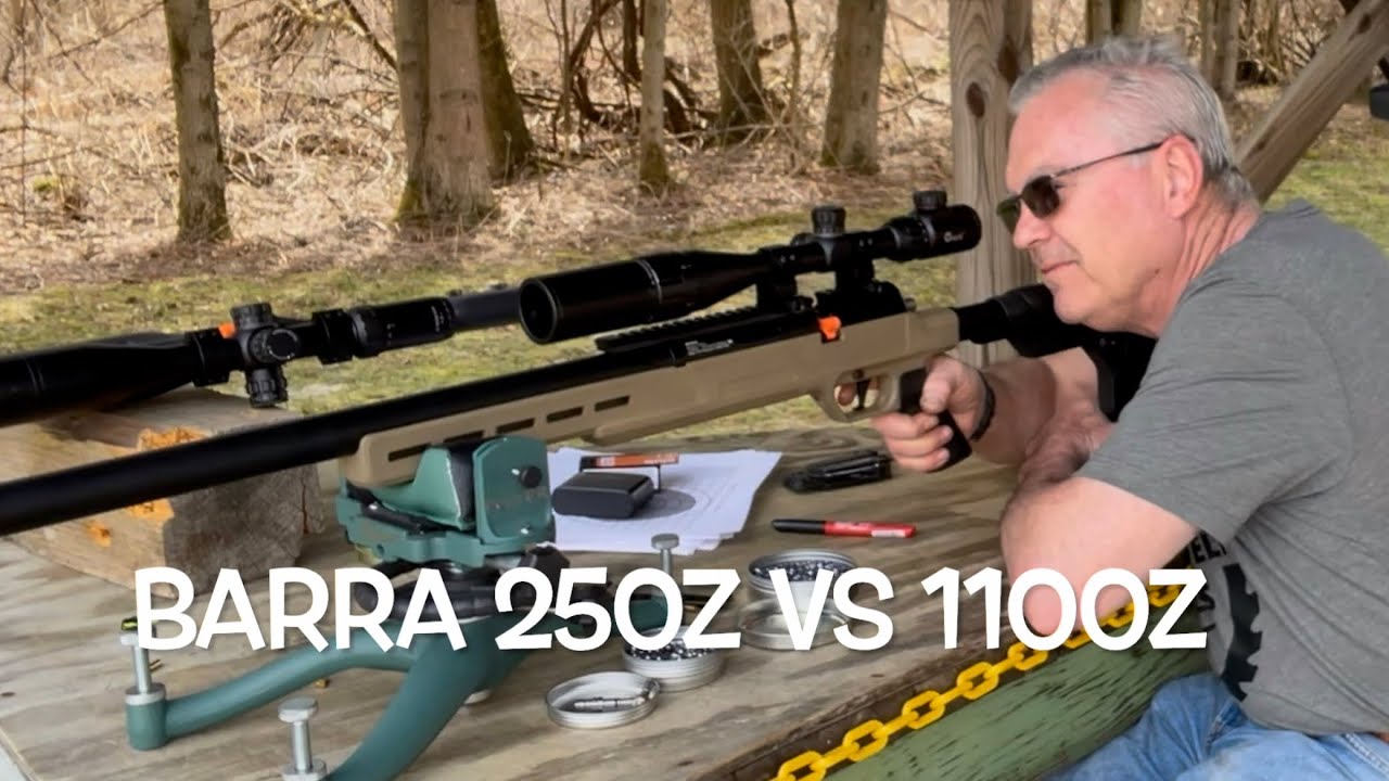 Barra 250z vs 1100z 25 caliber PCP’s ftw! (50 yards!) - YouTube