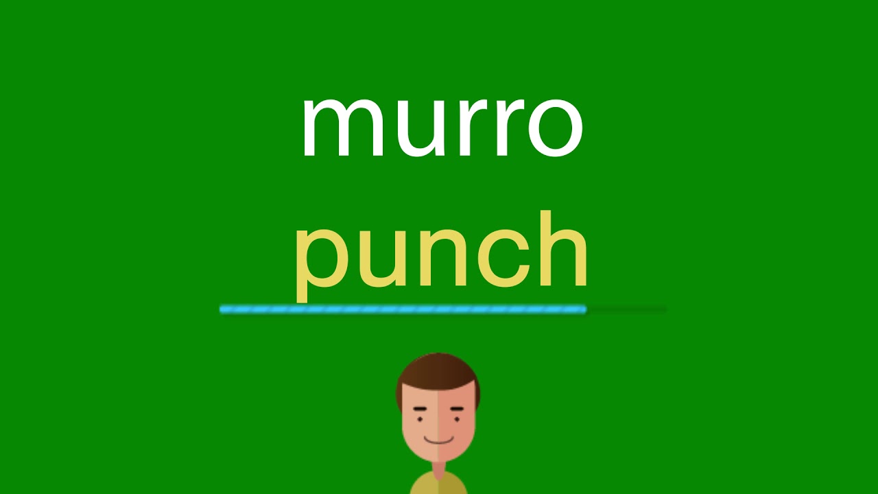 Como dizer murro em inglês - YouTube