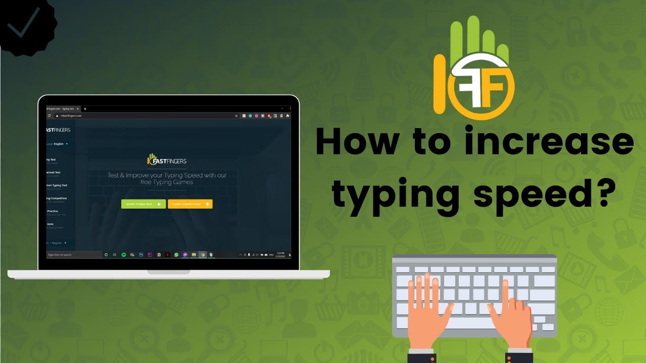 How to increase your typing speed? - 10Fastfingers Tips - YouTube