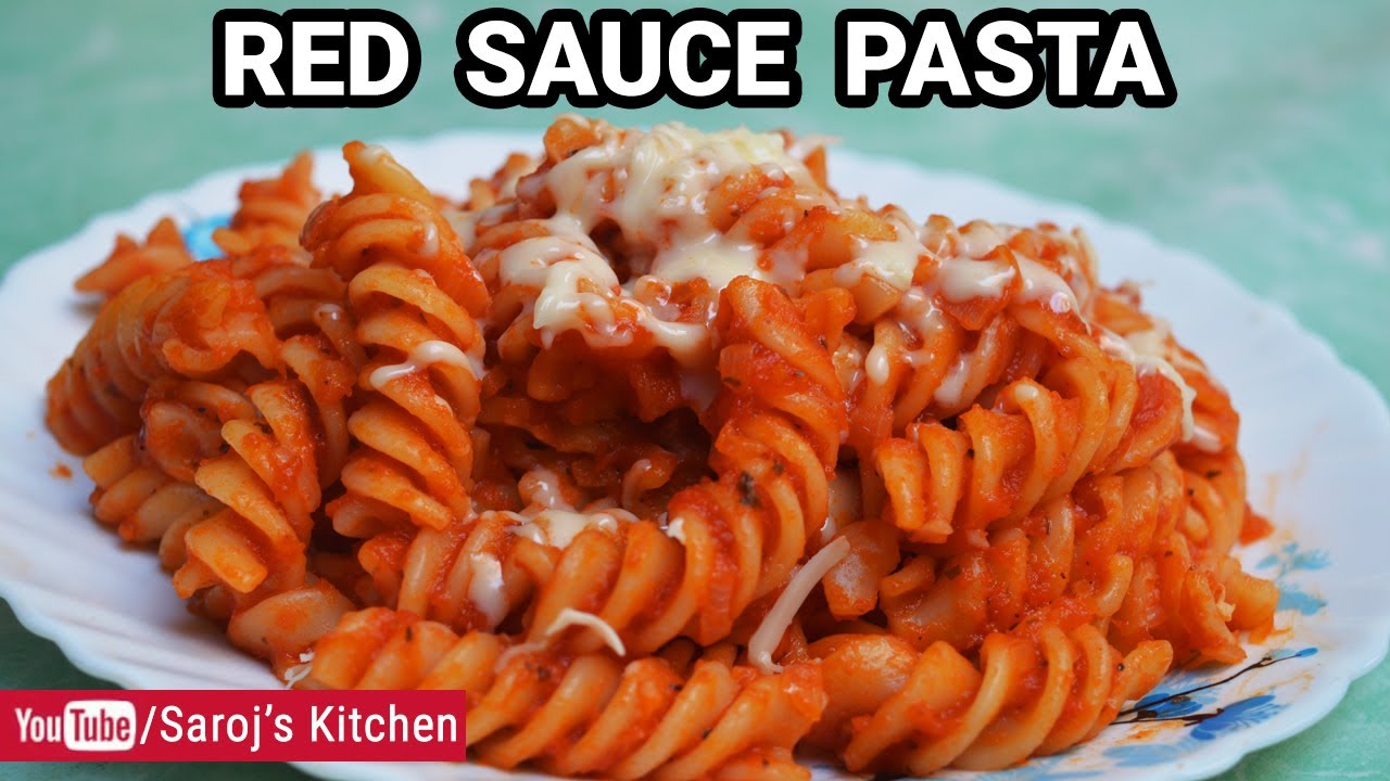 Pasta in Red Sauce | Red Sauce Pasta | Indian Style Tomato Pasta - YouTube