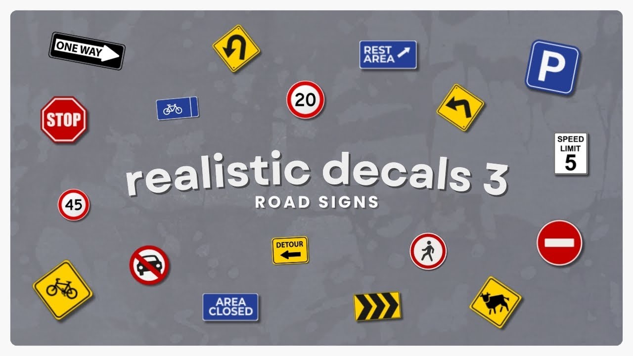 55+ transparent signages decals codes | road signs & street signs ...
