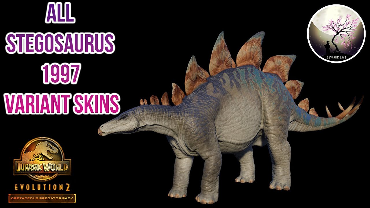 ALL STEGOSAURUS 1997 VARIANT SKINS SHOWCASE!!! [4K] Jurassic World ...