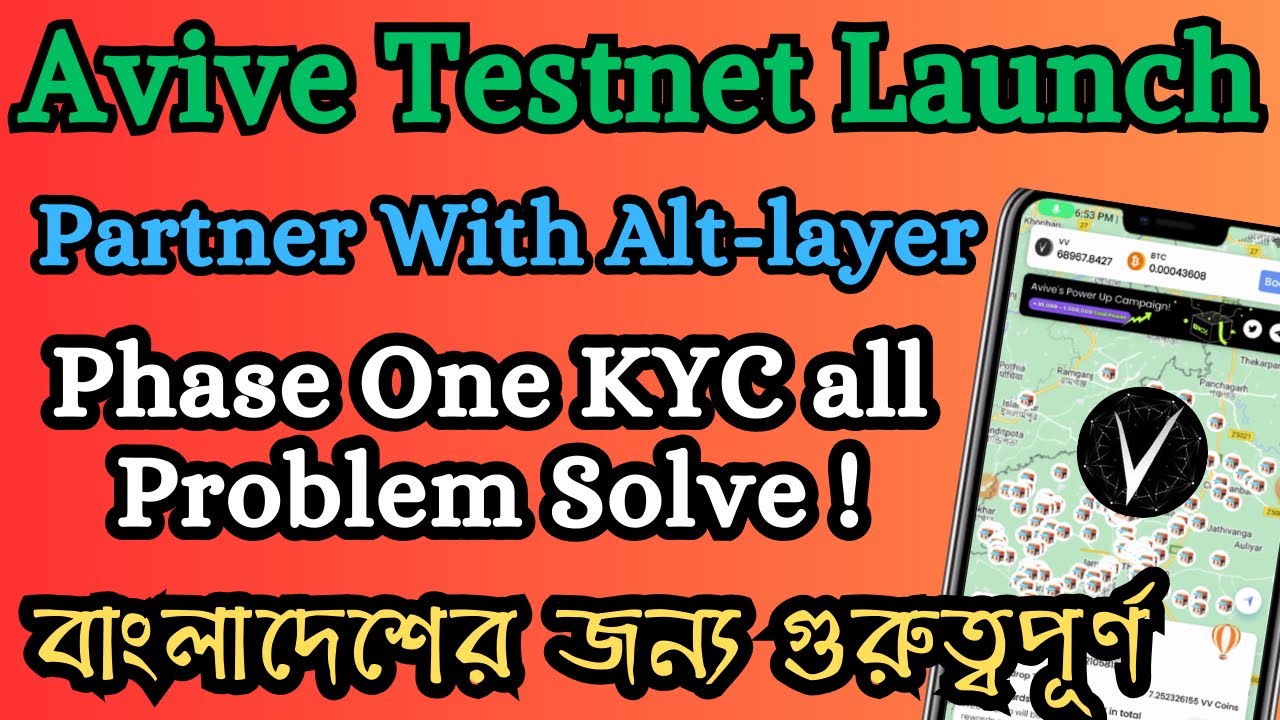 Avive Mining Testnet Launch | Avive Phase One KYC Problem For ...