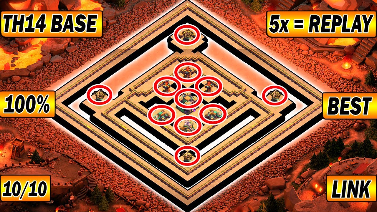 Only 1 Star Th14 WAR + LEGEND Base + * PROOF * With Link👌Unbeatable ...