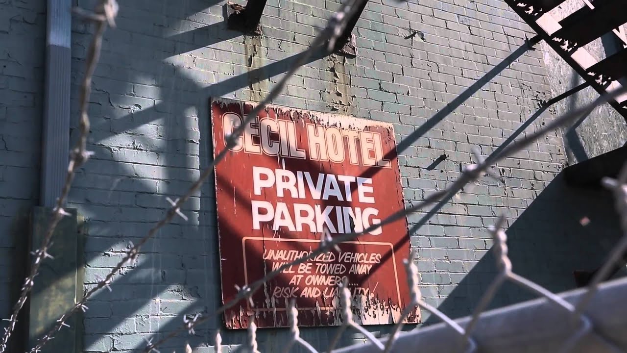 Cecil Hotel's iconic sign taken down - YouTube
