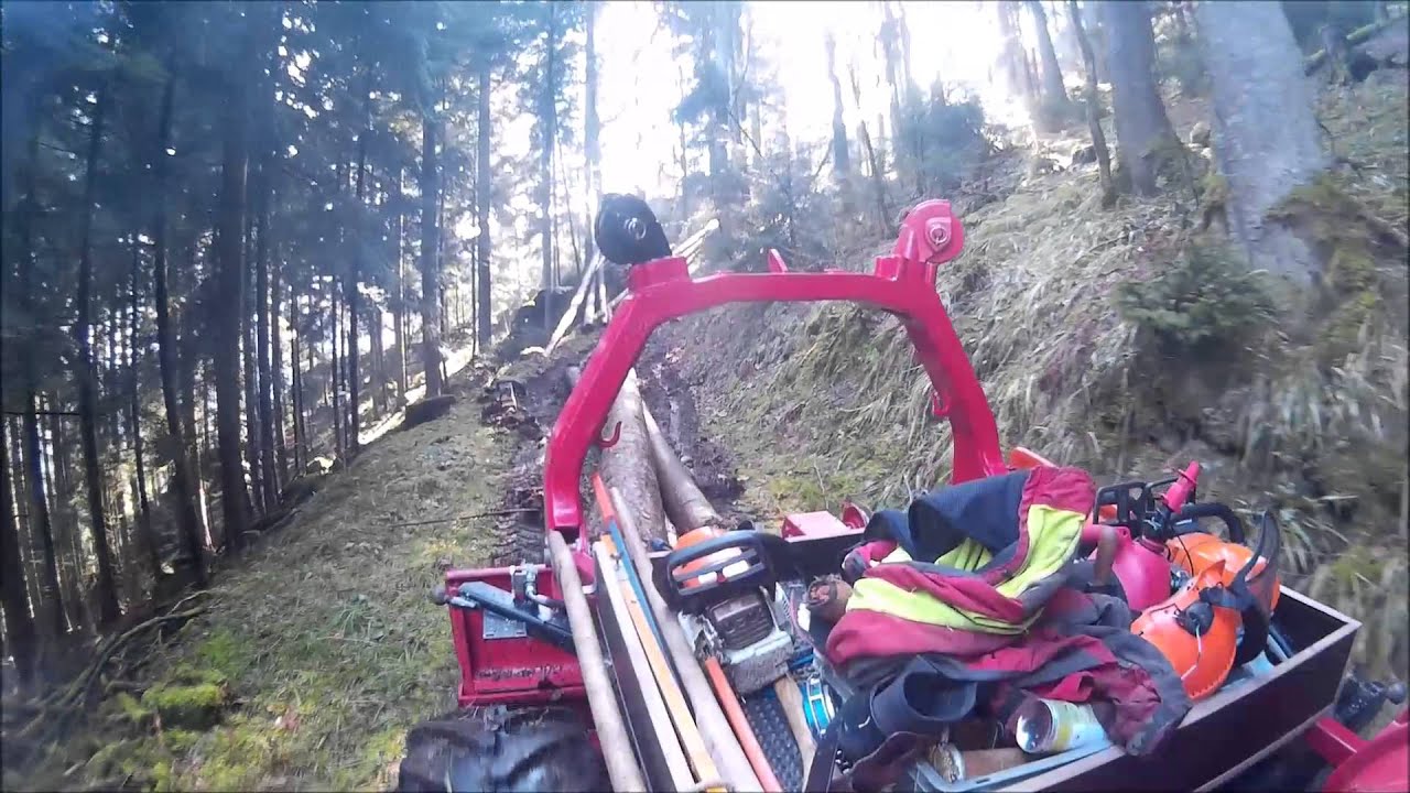 Unimog 406 Werner Forst Holzrücken 02 - YouTube