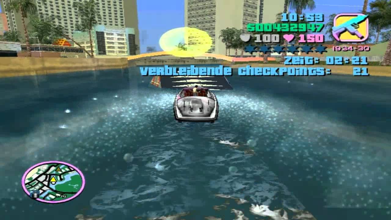 GTA Vice City [100%] Walkthrough #041 - Umberto Robina: Stunt-Boot ...
