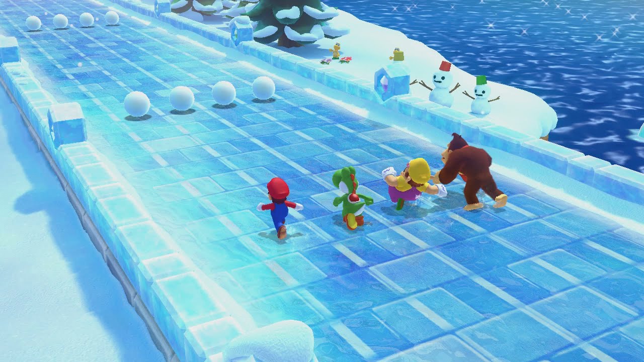 Mario Party 10 - Ice Slide, You Slide - Mini-Game - YouTube