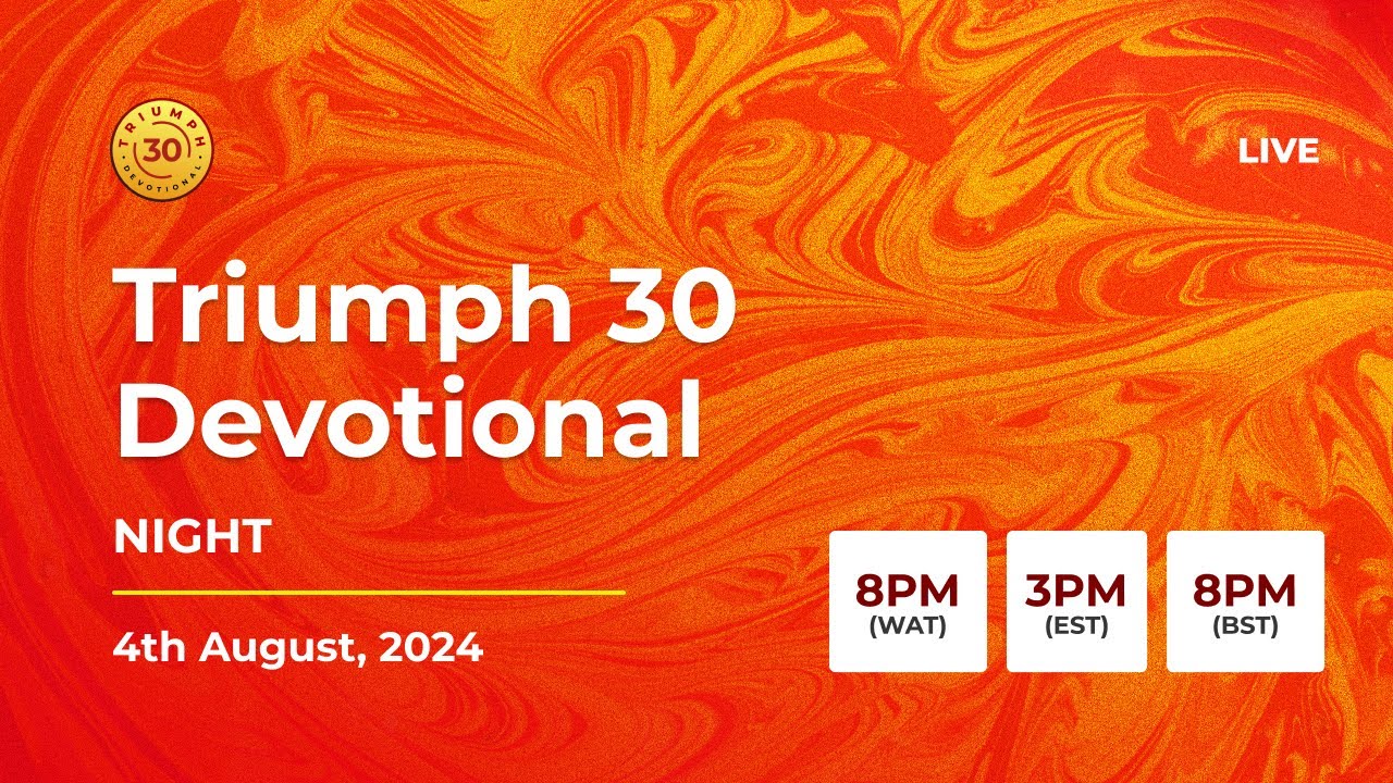 TRIUMPH30 LIVE: MAKING KAIROS WORK FOR YOU [Evening Devotion] - YouTube