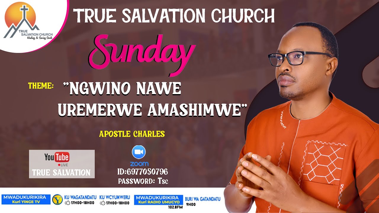 LIVE : SUNDAY SERVICE ||NGWINO NAWE UREMERWE AMASHIMWE|| HAMWE NA ...