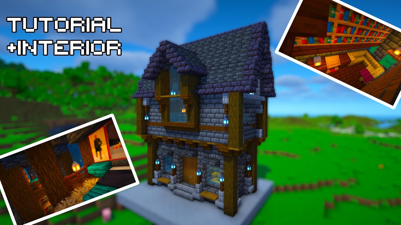 Minecraft: How to build a Dark Librarian House | Tutorial #13 - YouTube