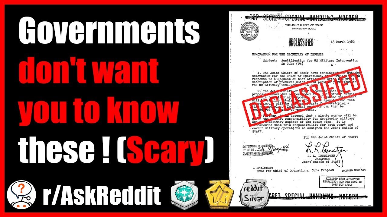 Terrifying declassified government documents (r/AskReddit - Reddit ...