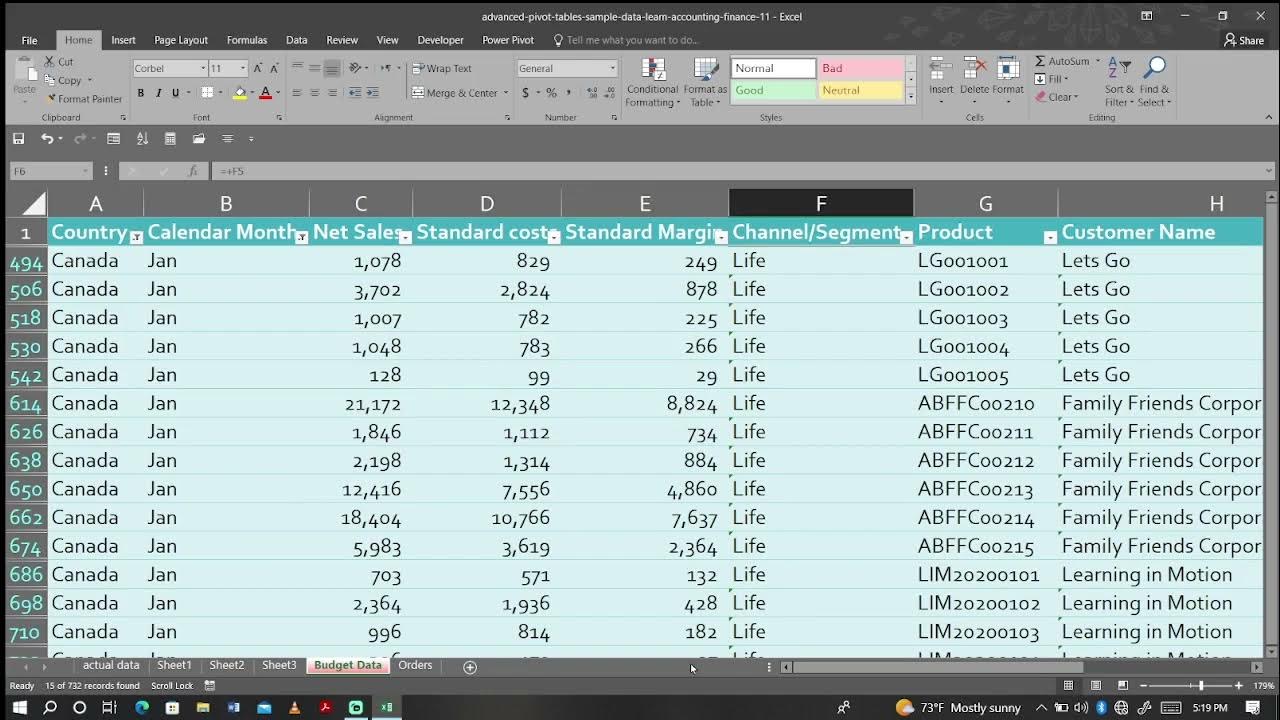 Ms Excel Lesson 11 درس یازدهم مایکروسافت اکسل Youtube