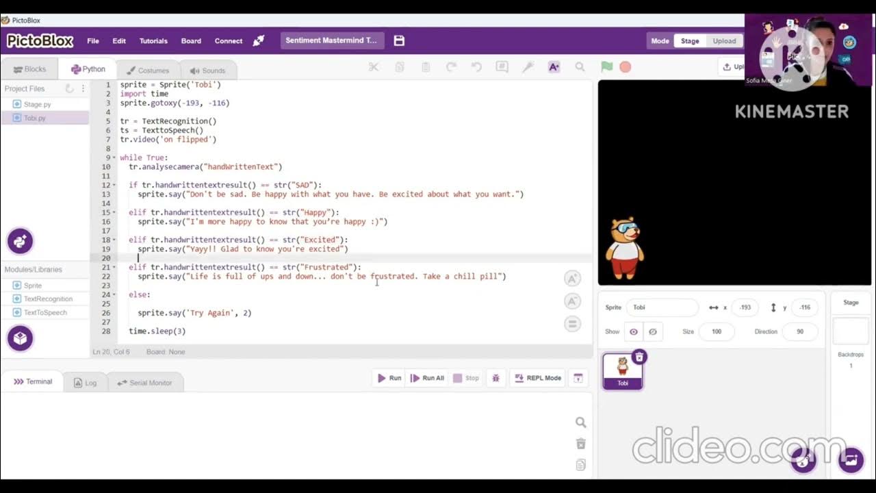 Sentiment Mastermind: Text Analysis Adventure|| Stempedia|| Step by step programming - YouTube