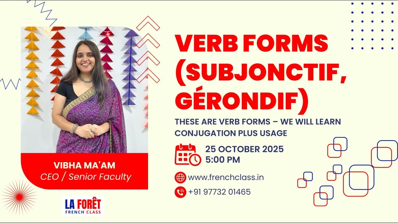 Subjonctif and Gérondif – Important verb forms in French Grammar - YouTube