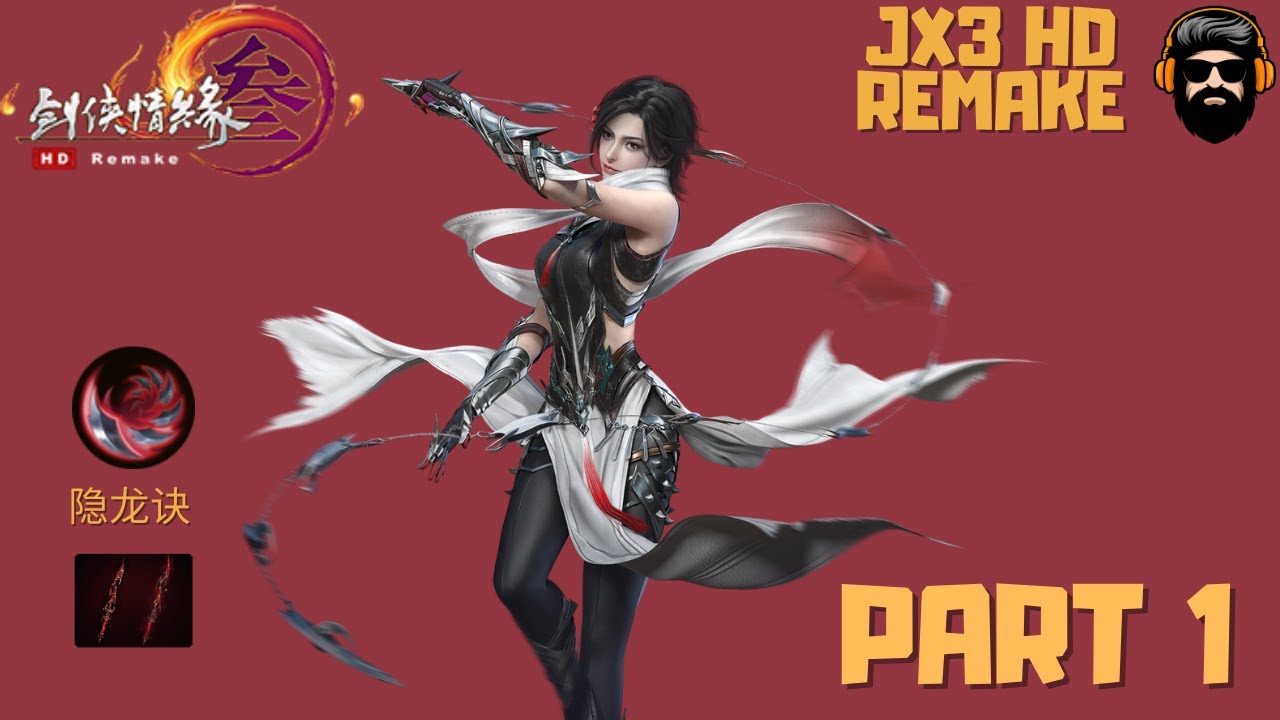 JX3 HD Remake《剑网3》Gameplay - Leveling Língxuěgé 凌雪阁 - Part 1 (no ...