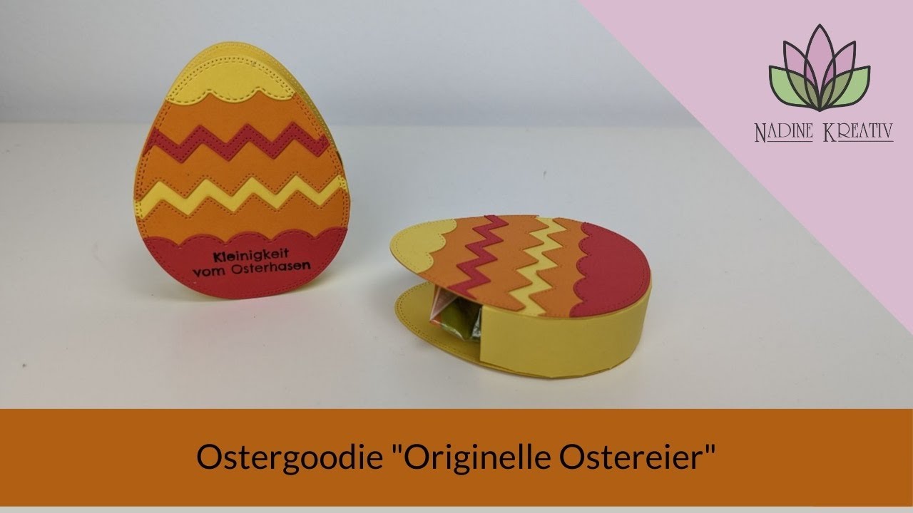 Bastelanleitung Ostergoodie "Originelle Ostereier" - Stampin' Up! Verpackung basteln - YouTube