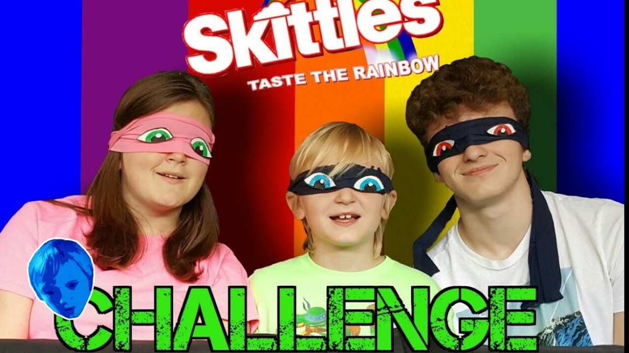 SKITTLES TASTE THE RAINBOW CHALLENGE!!! - YouTube