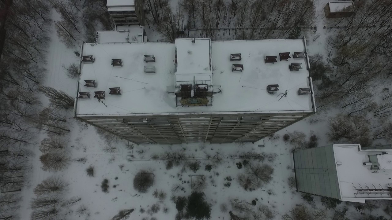 DJI_0041 Pripyat Chernobyl raw drone footage. Snow in February 2017 ...