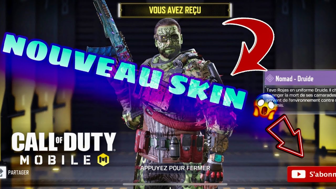 Nouveau Skin Nomad - Druide Call Of Duty Mobile Fr gameplay !! - YouTube