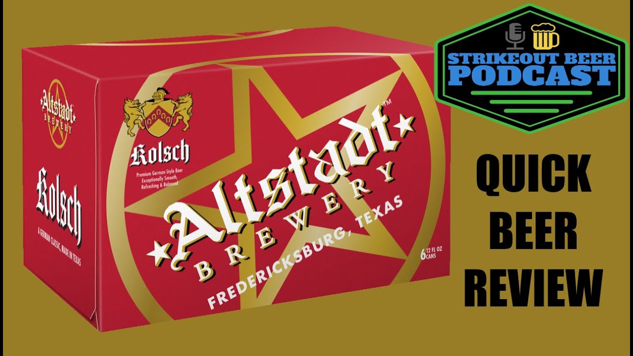 Altstadt Brewery Kolsch Quick Beer Review! - YouTube
