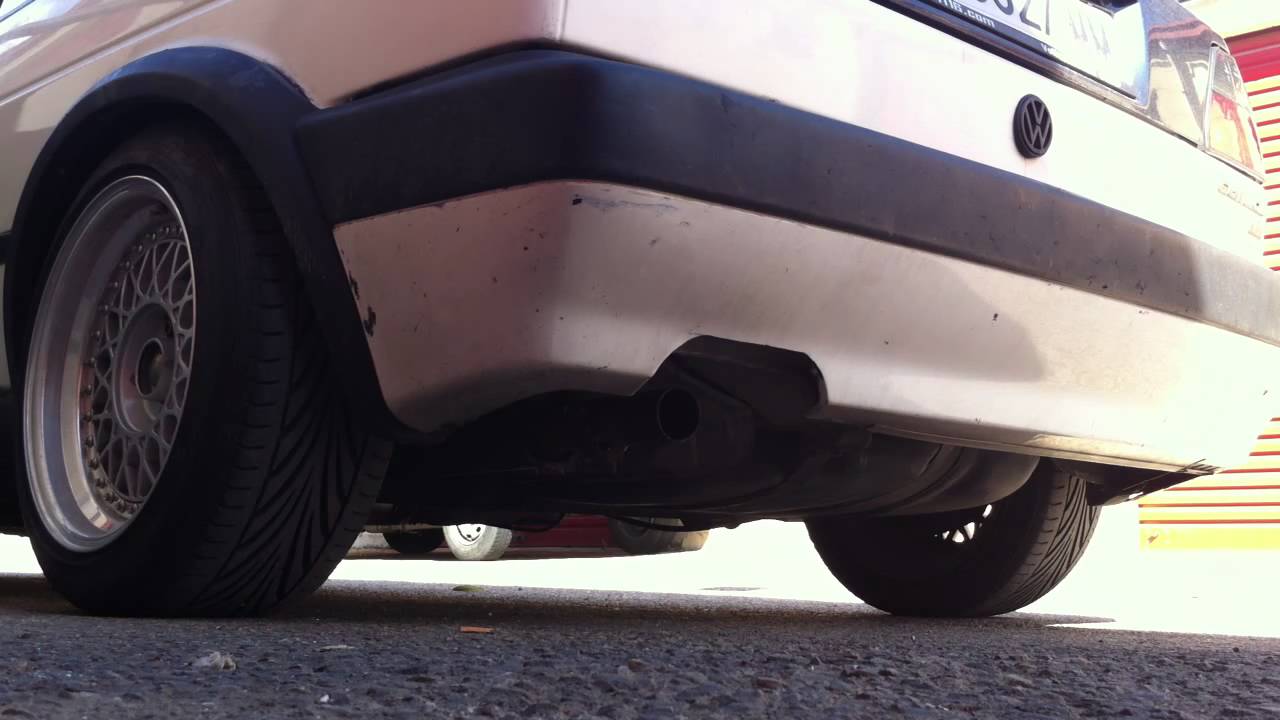 Golf Mk2 20vt exhaust sound - YouTube
