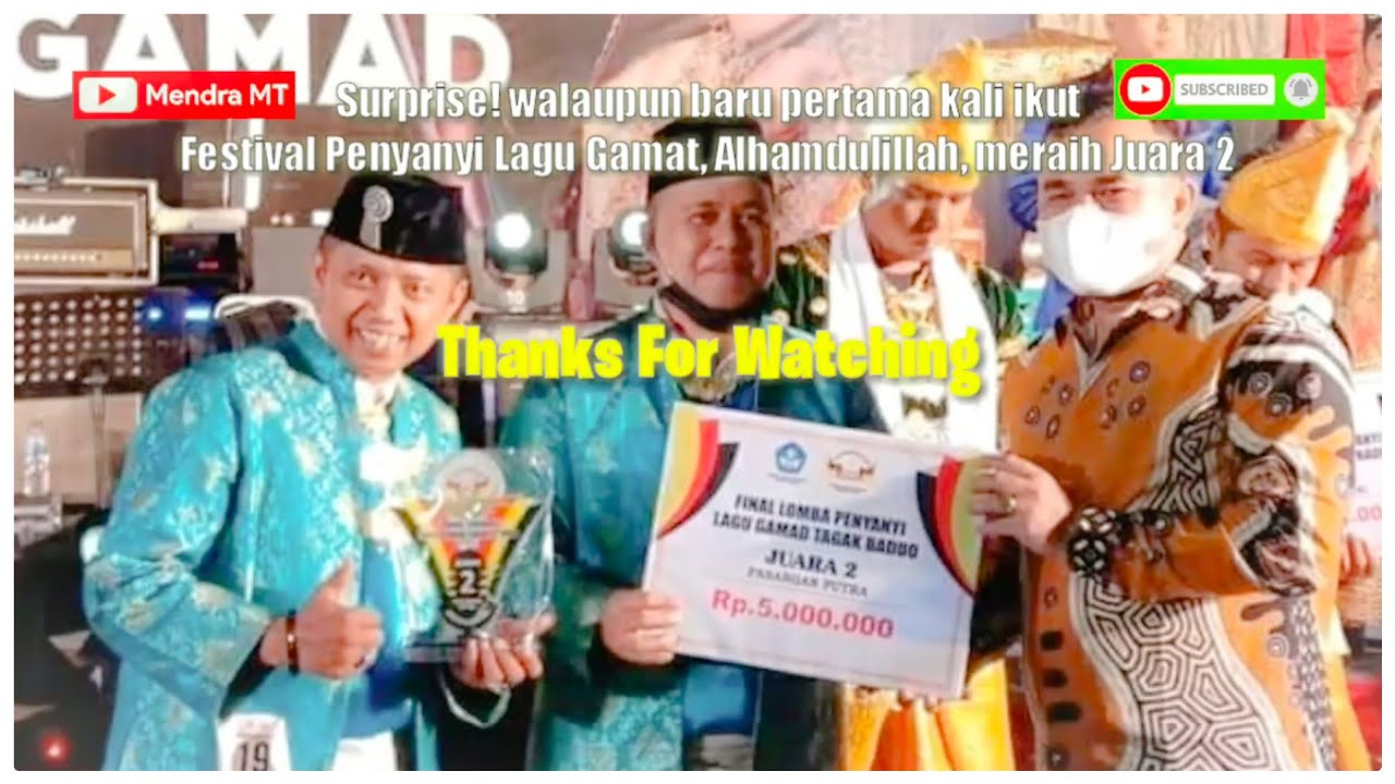 Grand Final Festival Lagu Gamad Tagak Baduo | Kapa Perak - Mendra Mt ...