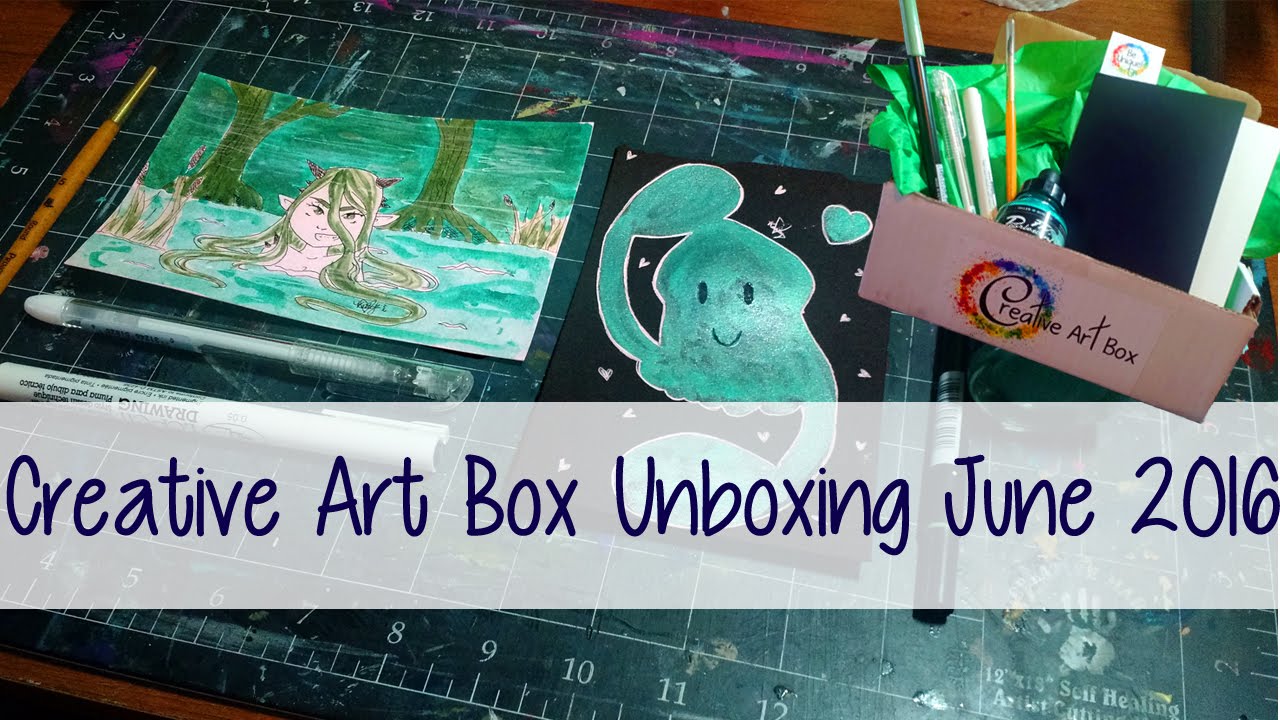 CREATIVE ART BOX UNBOXING AND REVIEW ~ June 2016 ~ Two Speedpaints ...