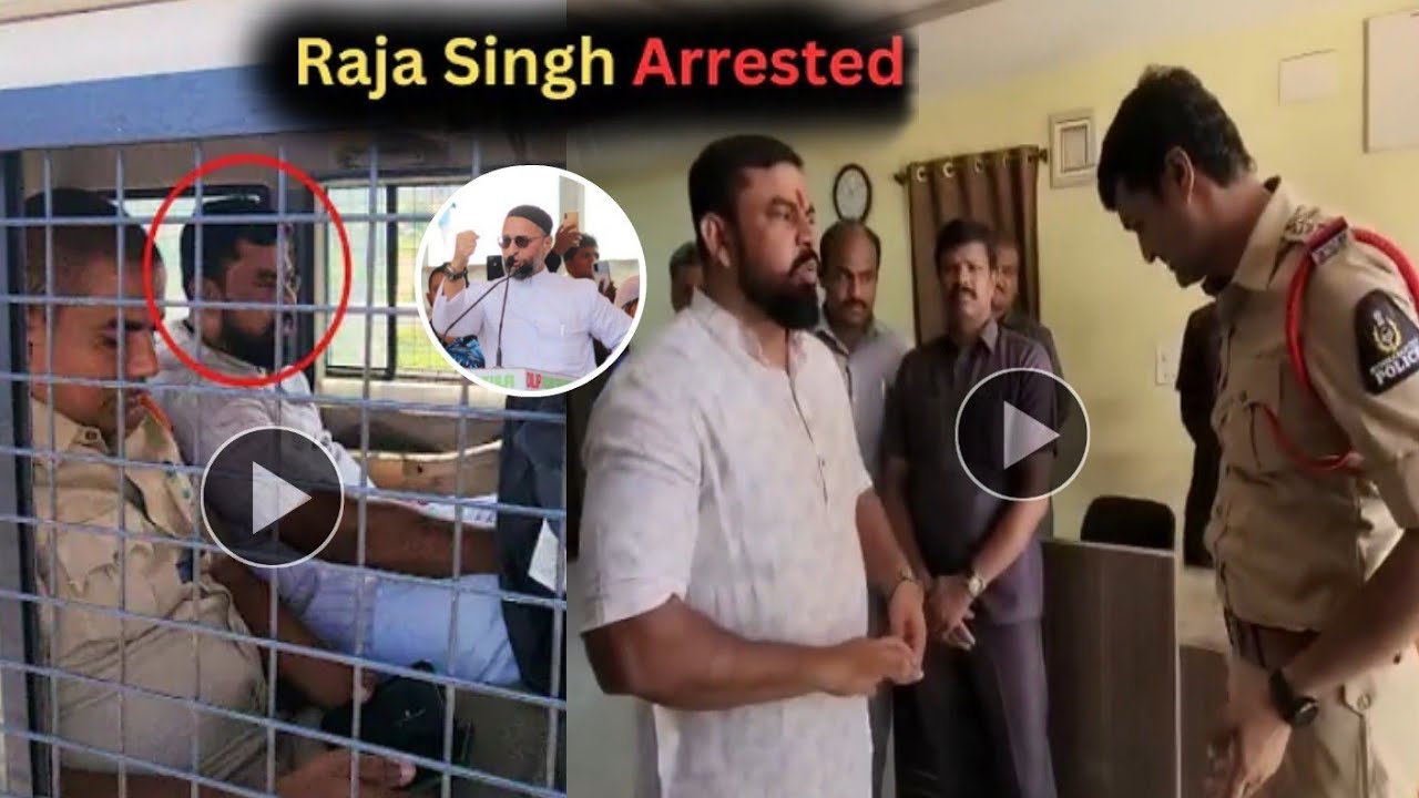 MLA T Raja Singh Arrested | Owaisi | T Raja Singh Ram Navami Rally ...