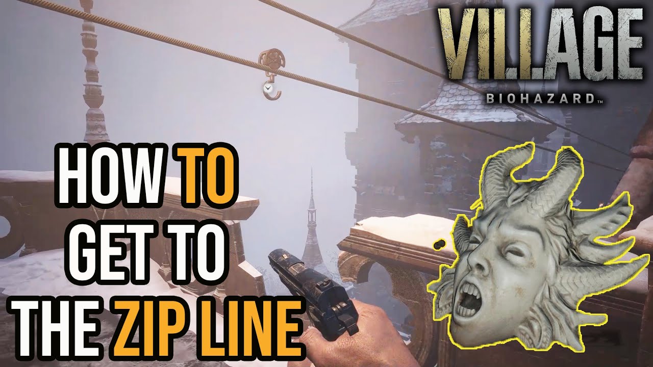 How to Get to the Zip Line | Mask of Rage Lcoation | Resident Evil 8 ...