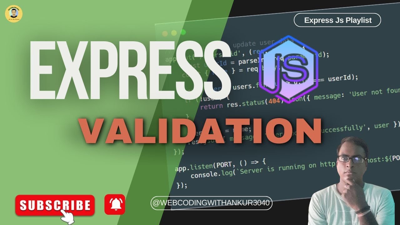 🔐 Mastering Express Validator for Error-Free Validation in Node.js 🚀 - YouTube