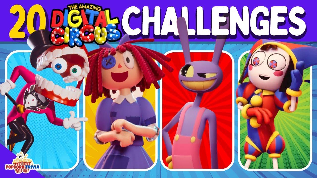 🎪🤡 20 Incredible DIGITAL CIRCUS Challenges | Test if you are a real fan ...