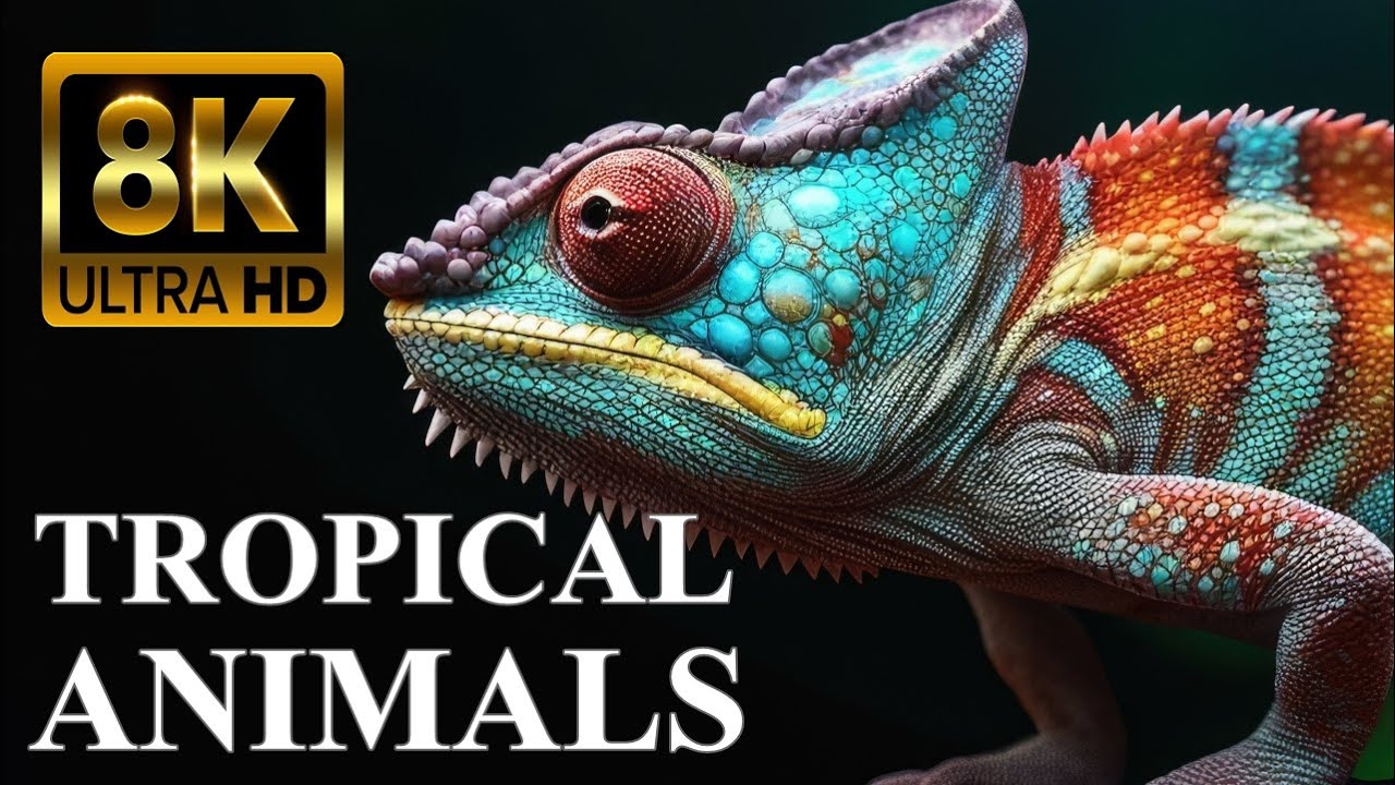 ANIMALS of TROPICAL ISLANDS 8K with Names and Sounds - YouTube