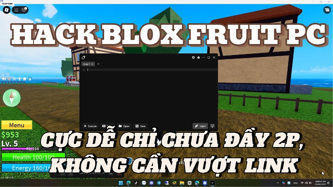 Hack Blox Fruit PC Cực Nhanh | Chưa Đầy 2 Phút, Không Cần Vượt Link ...