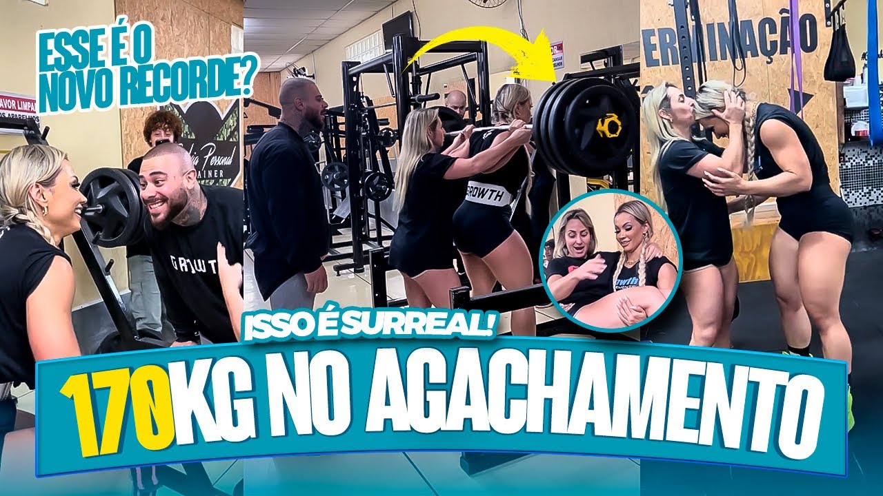 MULHER MAIS FORTE DO BRASIL? VIVI WINKLER E LÉO STROND NO TREINO 170kg ...