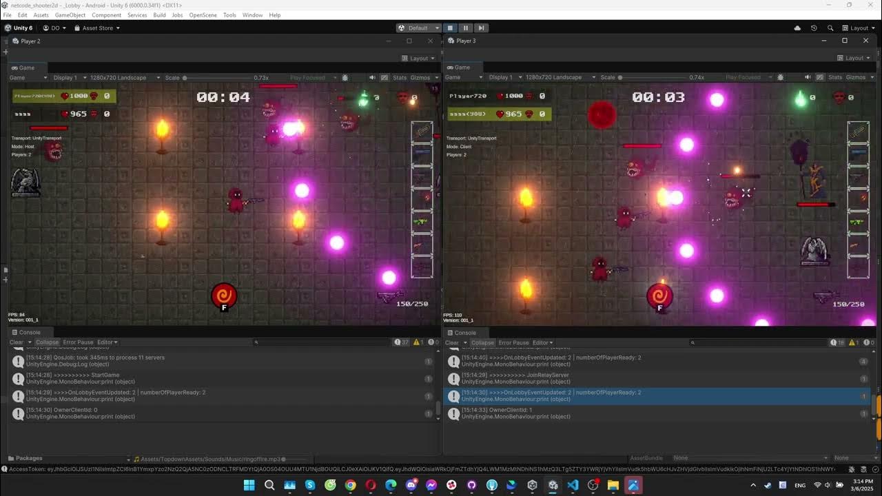 [UNITY] Netcode Shooter2d - PC - YouTube