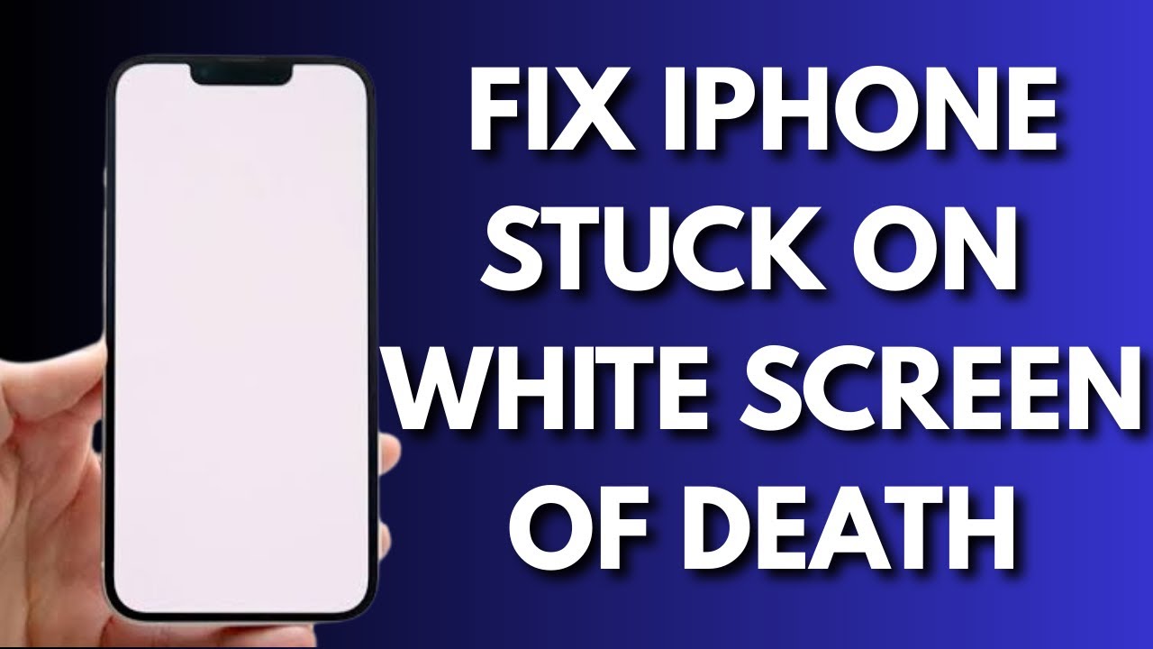How To Fix iPhone & iPad Stuck On White Screen - YouTube