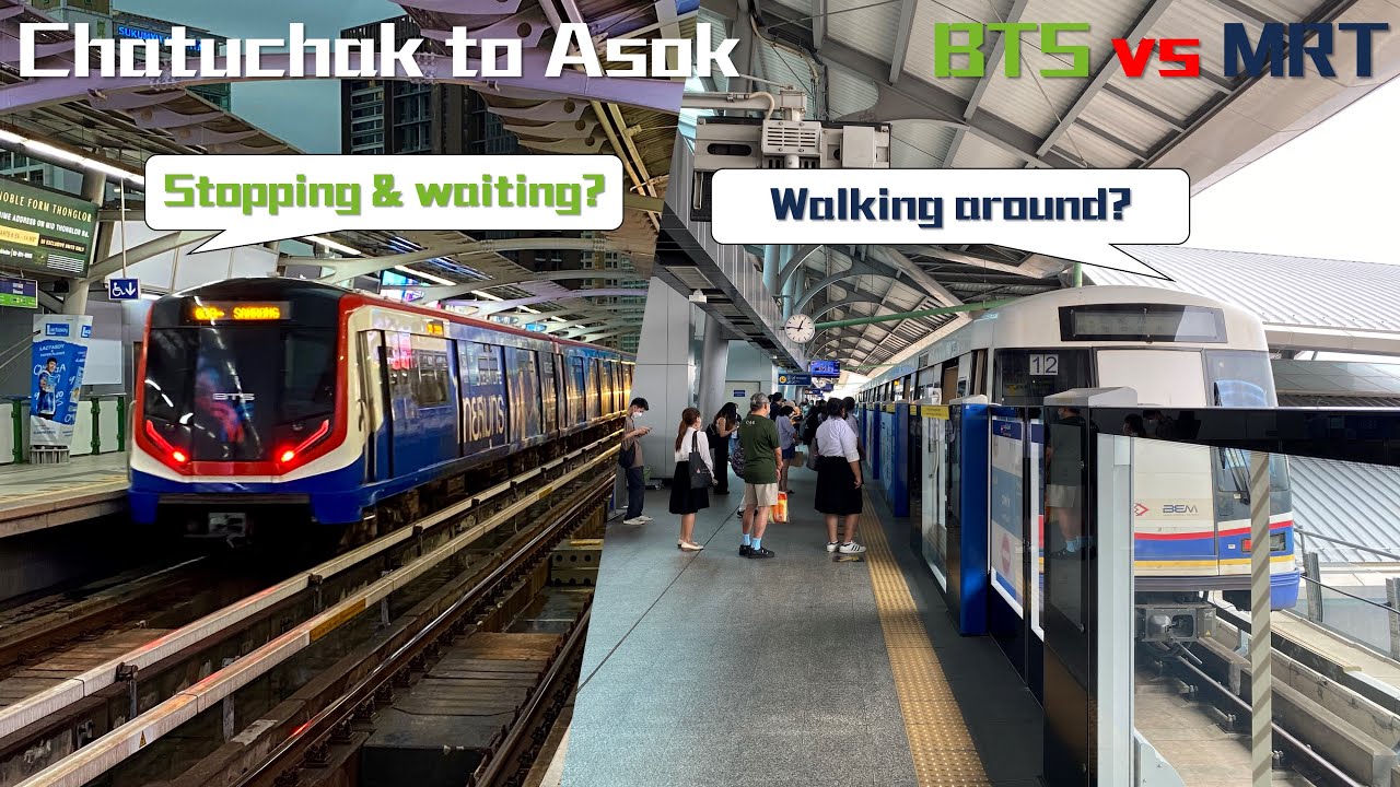 【一決雌雄 Transport Battle】Ep.4 Chatuchak to Asok [BTS vs MRT] - YouTube