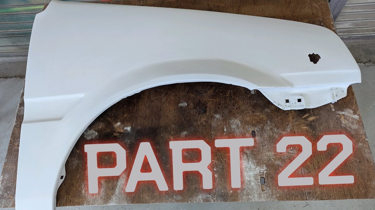 Time to prime! The wing on the Daihatsu Mira is now ready for priming ...