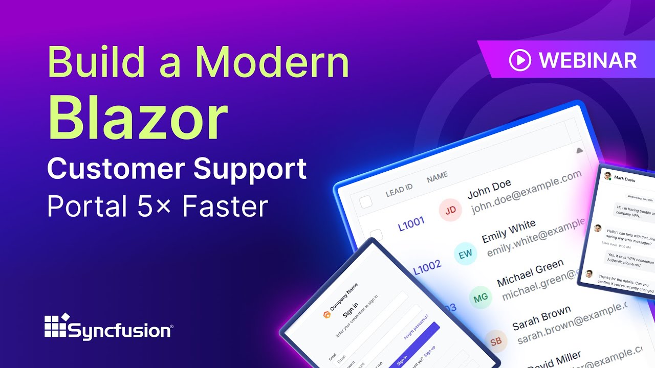 Build a Modern Blazor Customer Support Portal 5× Faster [Webinar] - YouTube