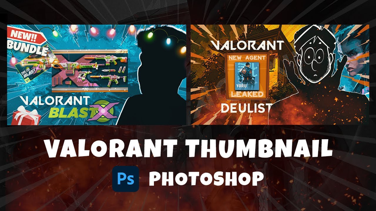 How to make Valorant thumbnail - Photoshop Tutorail!! - YouTube