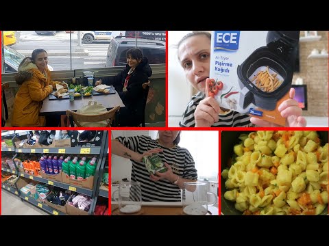 ANNE KIZ BİM GEZDİK,SONRA TANTUNİ YEDİK🥰KEREVİZLİ MAKARNA YAPTIM👍MARKET ALIŞVERİŞİ👍BEBEK SAÇLARIM🙈