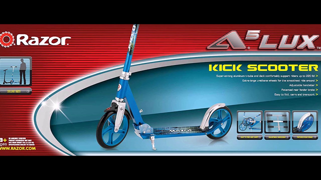 Razor A5 Lux Scooter Review - YouTube