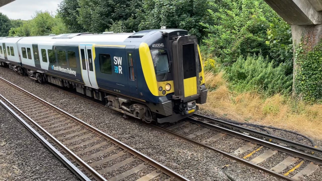 Class 450 Desiro | 450041 + 450111 | South Western Railway - YouTube