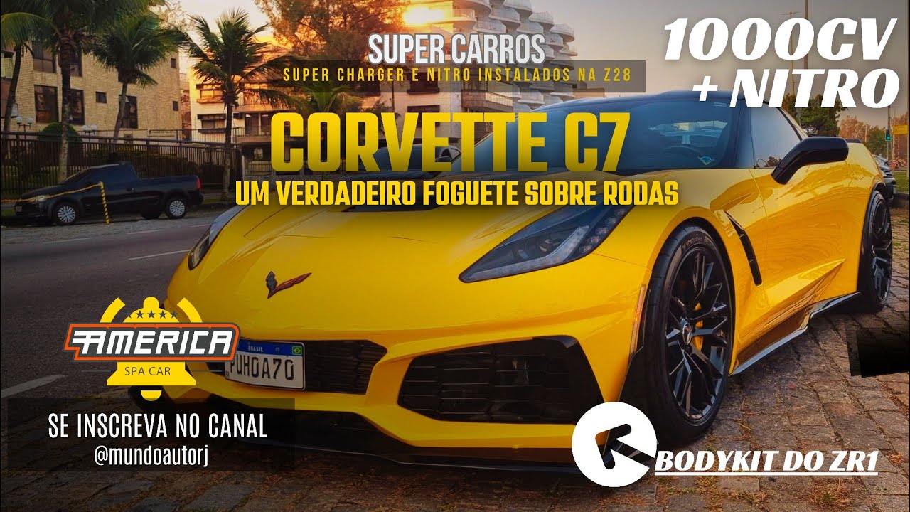 CORVETTE C7 DE 1000CV + NITRO - YouTube