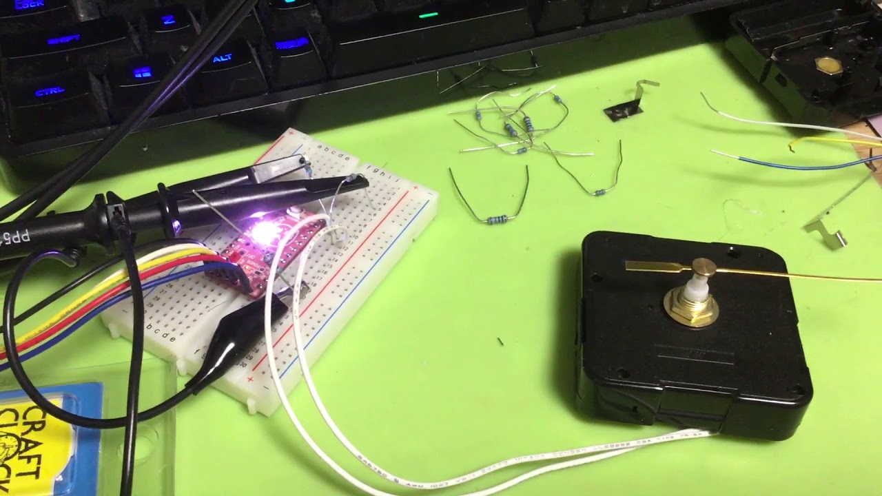 Driving the clock movement by GR-KURUMI (1) - YouTube