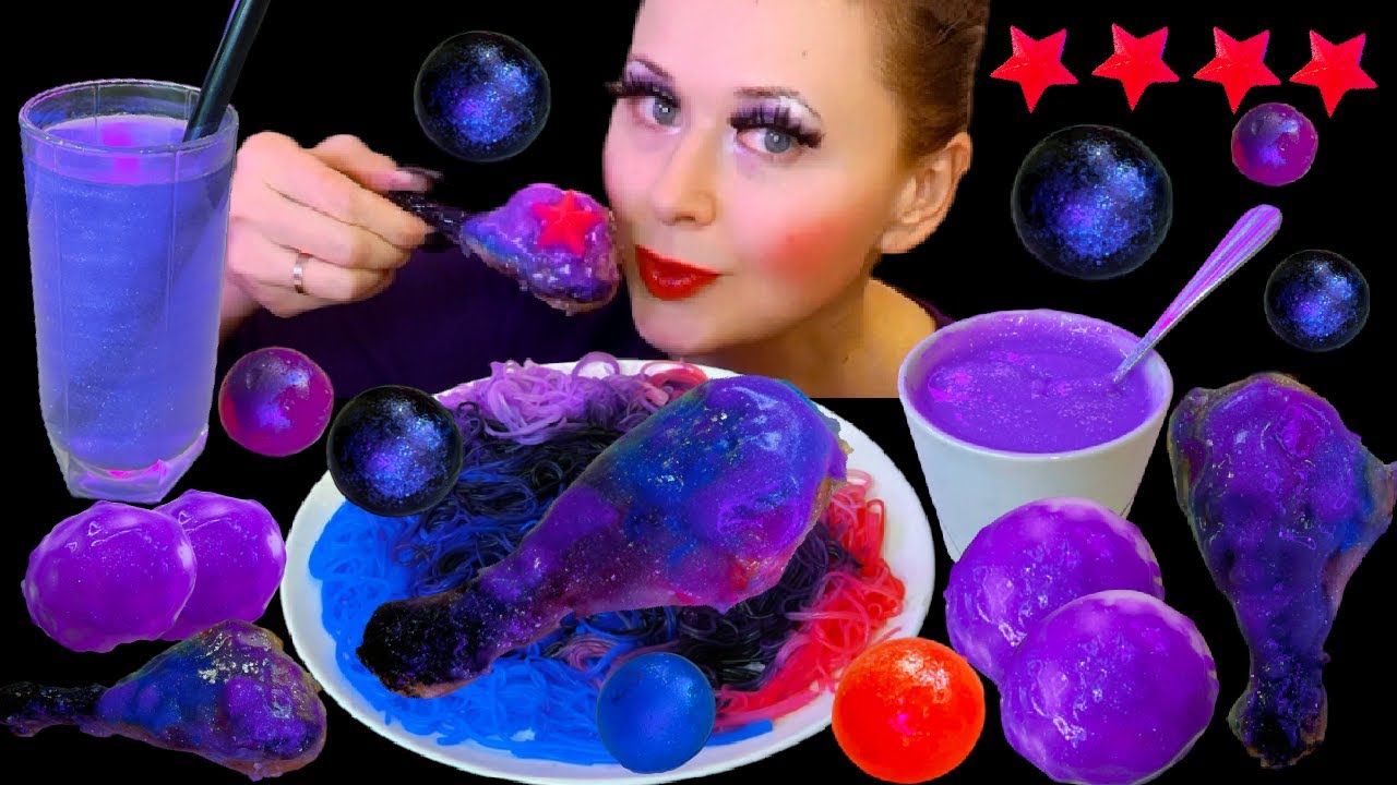 ASMR GALAXY FOOD - YouTube