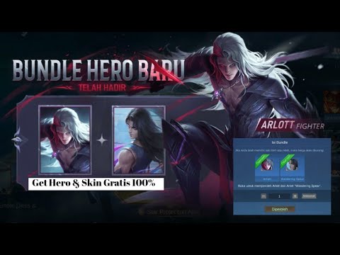 Cara Mendapatkan Bundle Hero Baru Arlott dan Skin Wandering Spear Secara Gratis Tanpa Diamond ...